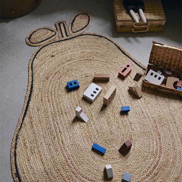 Ferm Living | Pear braided jute rug Natural | Shop her